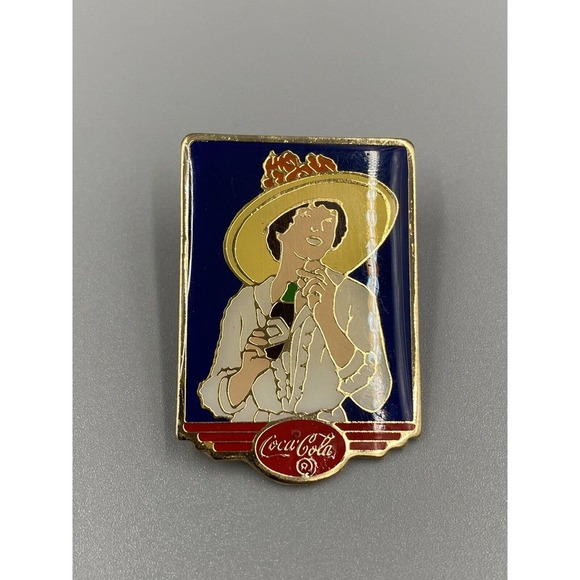 Coca Cola | Accessories | Vintage 994 Cocacola Lapel Pin Coke Glass ...